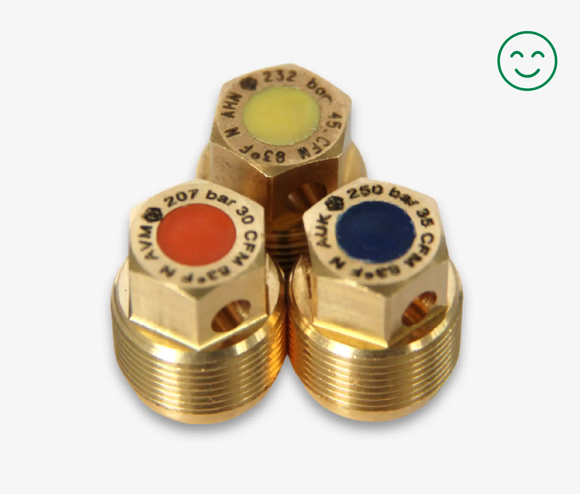 Colour Coded Pressure Relief Device (PRD) - Teknovalves